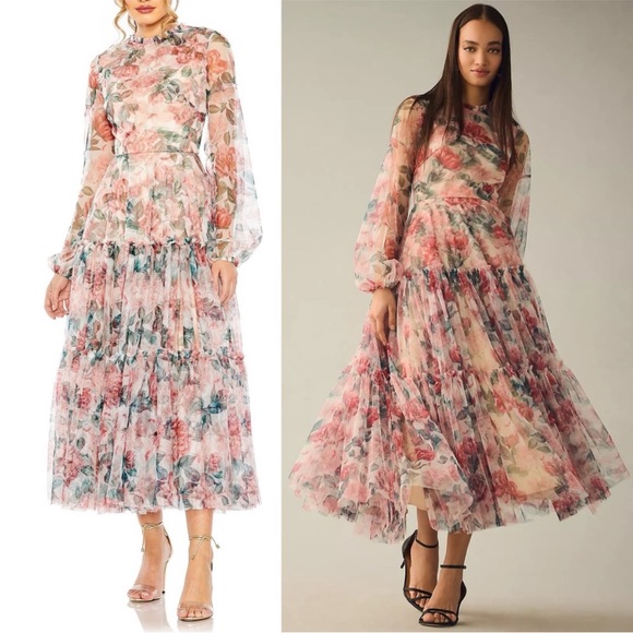 Mac Duggal | Dresses | Mac Duggal 145 Long Sleeve High Neck Long ...